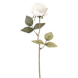 Künstliche Rose Leonore, creme, 38 cm